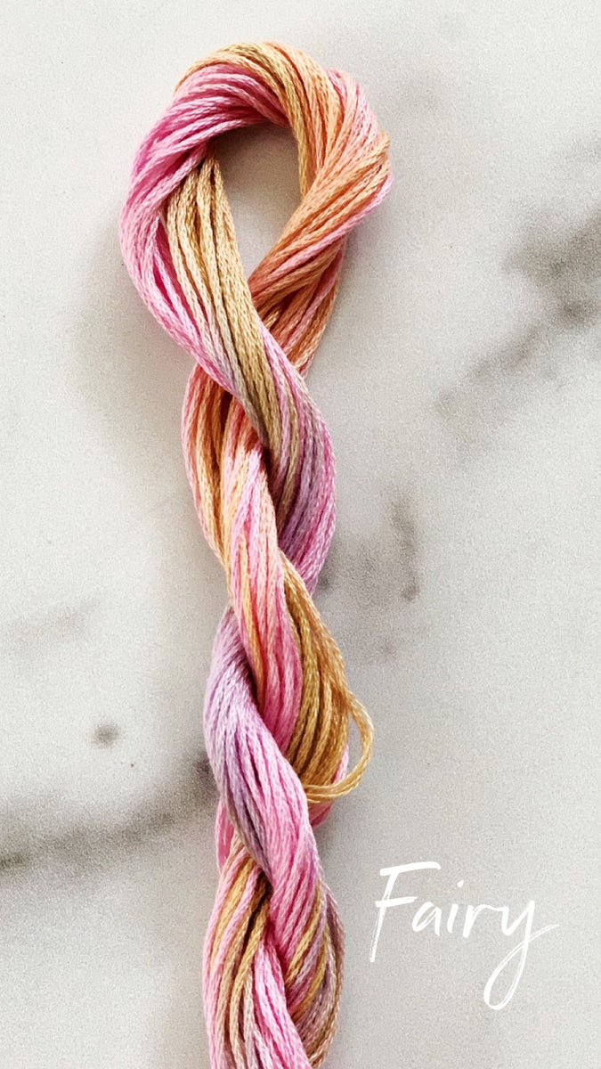 Thread Embellishment -Hand Dyed Variegated Thread – Luna + June